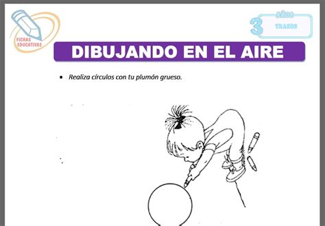 Dibujando En El Aire Para Ni Os De Tres A Os Fichas Educativas