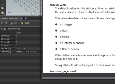 reading a detail attribute array of strings in vex scripting od forum