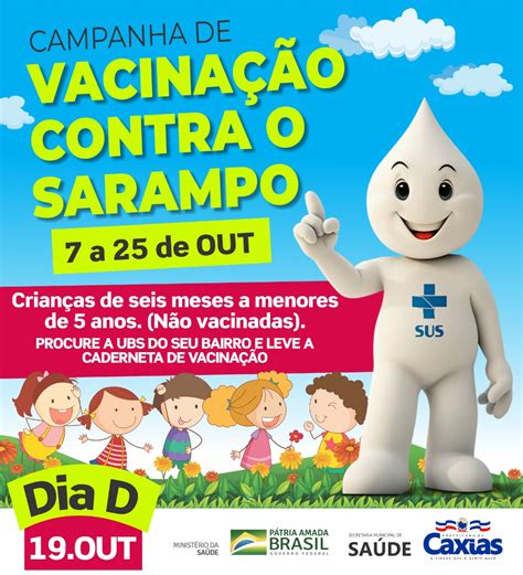 SAÚDE Vacinação contra o Sarampo vai até 25 de outubro em Caxias