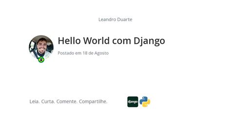 Hello World Django