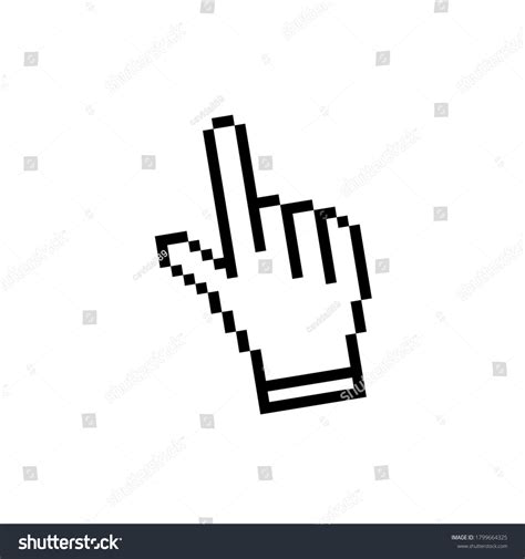 Pointer Cursor Icons Web Arrows Cursors Stock Vector Royalty Free