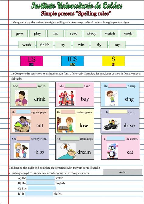 Ficha Online De Present Simple Para Elementary Puedes Hacer Los
