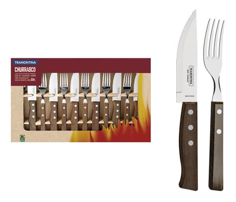 Jogo Para Churrasco Tramontina 12 Peças Jumbo Garfo E Faca Mercado Livre