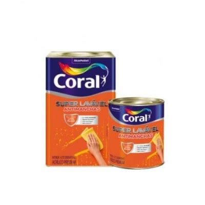 Rei Das Tintas TINTA ACRILICA SUPER LAVAVEL BRANCO NEVE 18LT CORAL