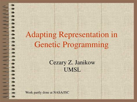 ppt adapting representation in genetic programming powerpoint presentation id 3561303