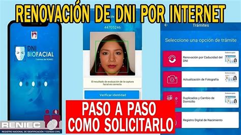 Renovación de DNI por Caducidad vía Internet 2024 desde TU CELULAR