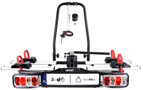 BAGAŻNIK ROWEROWY NA HAK 2 ROWERY ELEKTRYCZNE 60KG ERLI pl