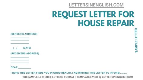 Sample Letter To Landlord Requesting Repairs California