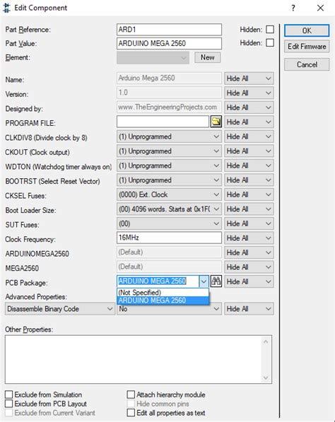 Arduino Mega 2560 Footprint Kicad