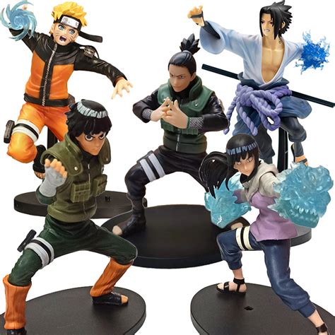 Uzumaki Naruto Anime Figura De Ação Uchiha Sasuke Hyūga Hinata Rock Lee