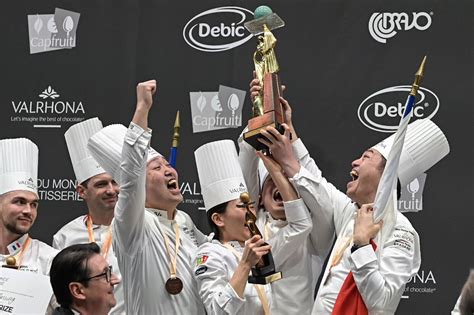 Lyon Coupe du monde de la pâtisserie le Japon titré la France prend