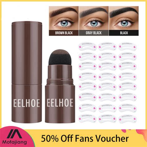 Mofajiang Waterproof One Step Brow Stamp Shaping Kit Eyebrow Enhancers