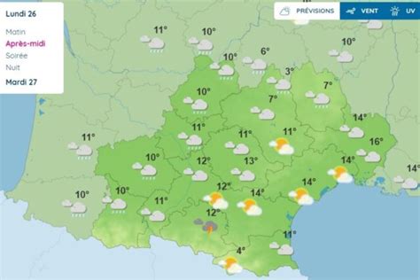 Ce que prévoit Météo France pour Toulouse et l Occitanie lundi