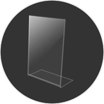 10 Display Porta Papel A4 Em Acrílico Formato L R 249 00 em Mercado