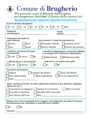 Compilabile Online Comune Brugherio Mb Un Percorso Verso Il Bilancio