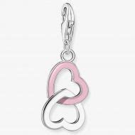 THOMAS SABO Silver Red Enamel Heart Charm 0794 007 10