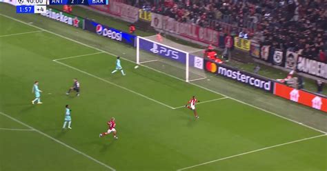 Goal Royal Antwerp Fc Fc Barcelona George Ilenikhena