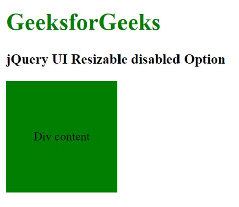 jQuery UI 可调整大小禁用选项 码农参考