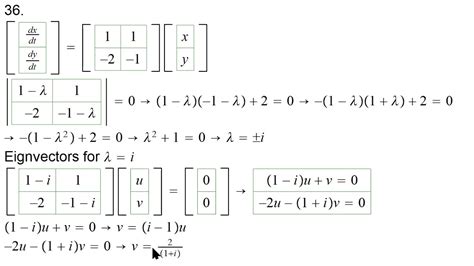 system linear equations complex eigenvalues youtube