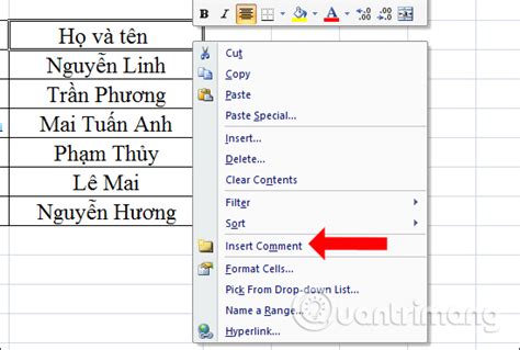 Cách chèn ảnh vào khung ghi chú Excel Thêm hình ảnh trong comment
