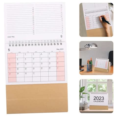 BLOCCO NOTE SCRIVANIA Calendario Flip Desktop 2023 Mini Semplice EUR 10
