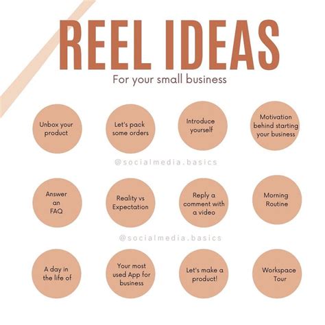 Ideas For Reel Content Or Video On Instagram For Small Businesses What