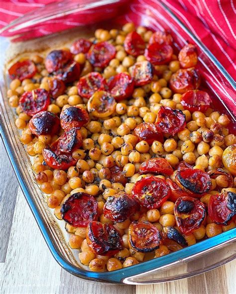 GARBANZOS AL HORNO CON TOMATITOS CHERRY COCINANDOMELAVIDA