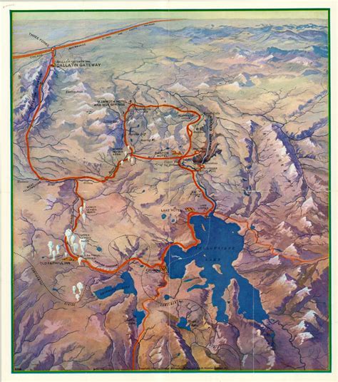 Yellowstone Yosemite Map London Top Attractions Map
