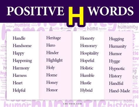 333 Beautiful Positive Words That Start With H To Describe Someone