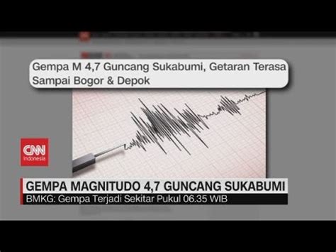 Gempa Magnitudo 4 7 Guncang Sukabumi YouTube