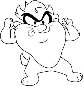 Desenhos Do Taz Mania Para Imprimir E Colorir Pintar
