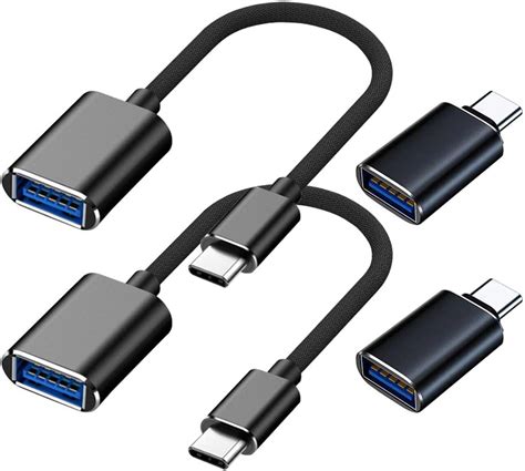 Adattatore USB C 4 Pezzi Adattatore USB C A USB 3 0 OTG Adattatore