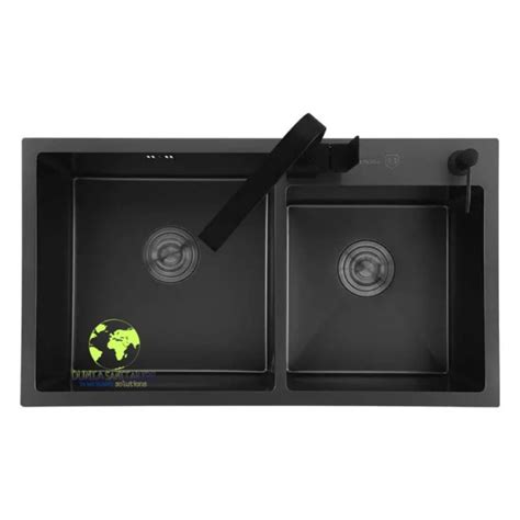 Jual Wastafel Kitchen Sink Stainless Sus 304 Hitam 8245 Bak Cuci