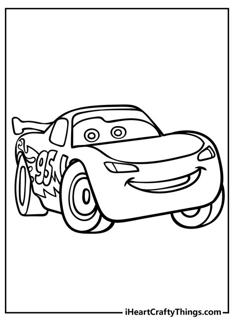 Lightning McQueen Coloring Pages Unleash Your Creativity With The King