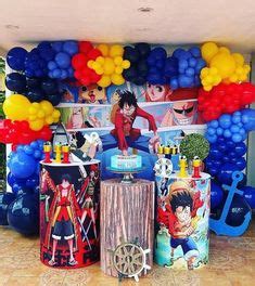 35 ideas de One Piece Luffy decoración de unas fiesta de cumpleaños