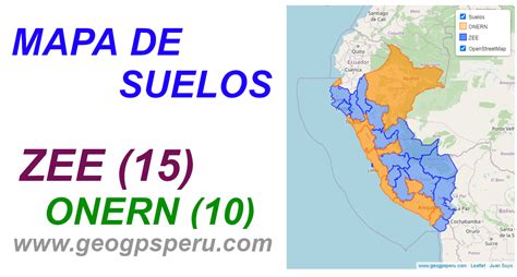 GEO GPS PERÚ Mapa de Suelos Shapefile Memoria descriptiva ZEE OT