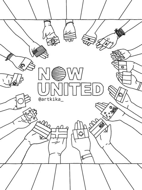 Desenhos Do Now United Para Colorir Atividades Educativas