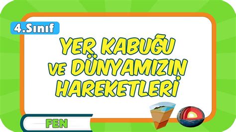 Yer Kabu U Ve D Nyam Z N Hareketleri S N F Fen Youtube