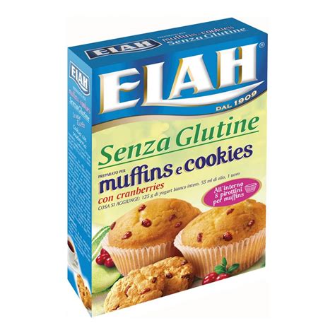 Preparato Per Muffins E Cookies Senza Glutine Con Cranberries Elah