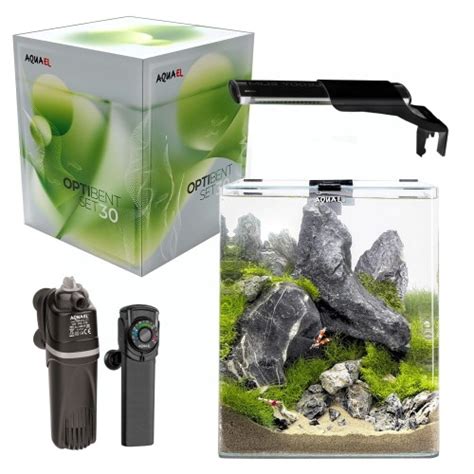 Aquael OptiBent Set 30 Day Night Czarny Akwarium Akwarium24 Pl
