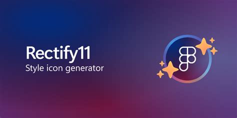 Rectify11 Style Icon Generator Figma