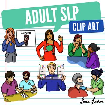 Adult Speech Language Pathologist Clip Art By Lana London TPT