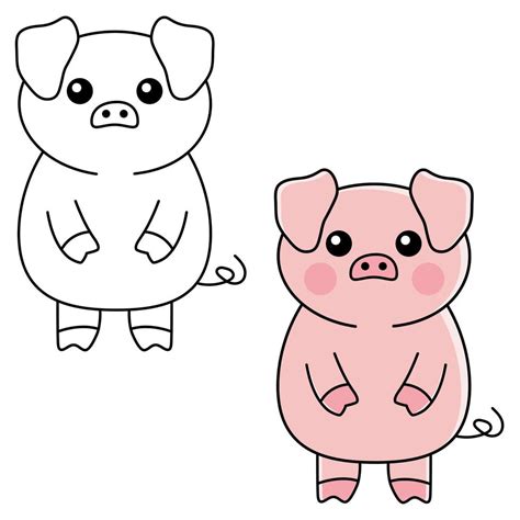 Preschool Pig Coloring Pages