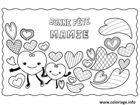 Coloriage Bonne Fete Mamie Carte Dessin Dessin Fete Des Grands Meres