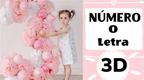 COMO HACER NUMEROS O LETRAS EN 3D PARA FIESTAS CON CARTON YouTube