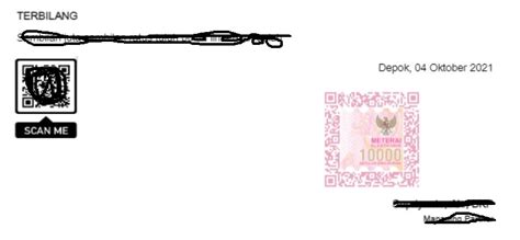 Posisi E Materai Dan Tanda Tangan Simple Imagesee