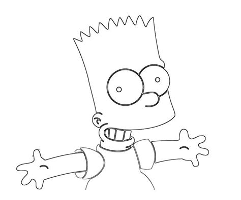 Desenhos de Bart Simpson Grátis Para Crianças para Colorir e Imprimir