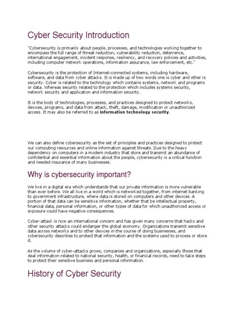 cyber security introduction pdf firewall computing computer security