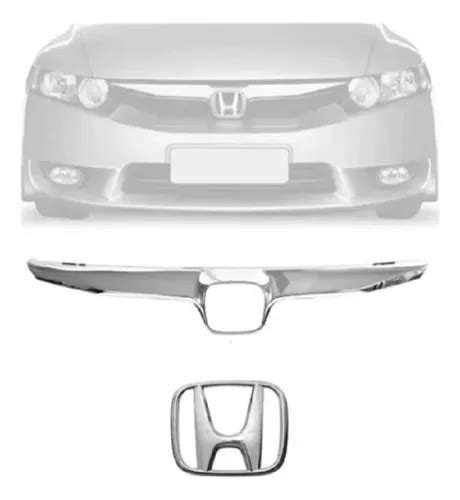 Friso Moldura Honda New Civic Cromada Emblema