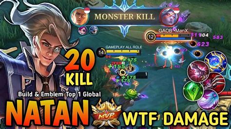 Kills Natan New One Shot Build And Best Emblem To One Vs All